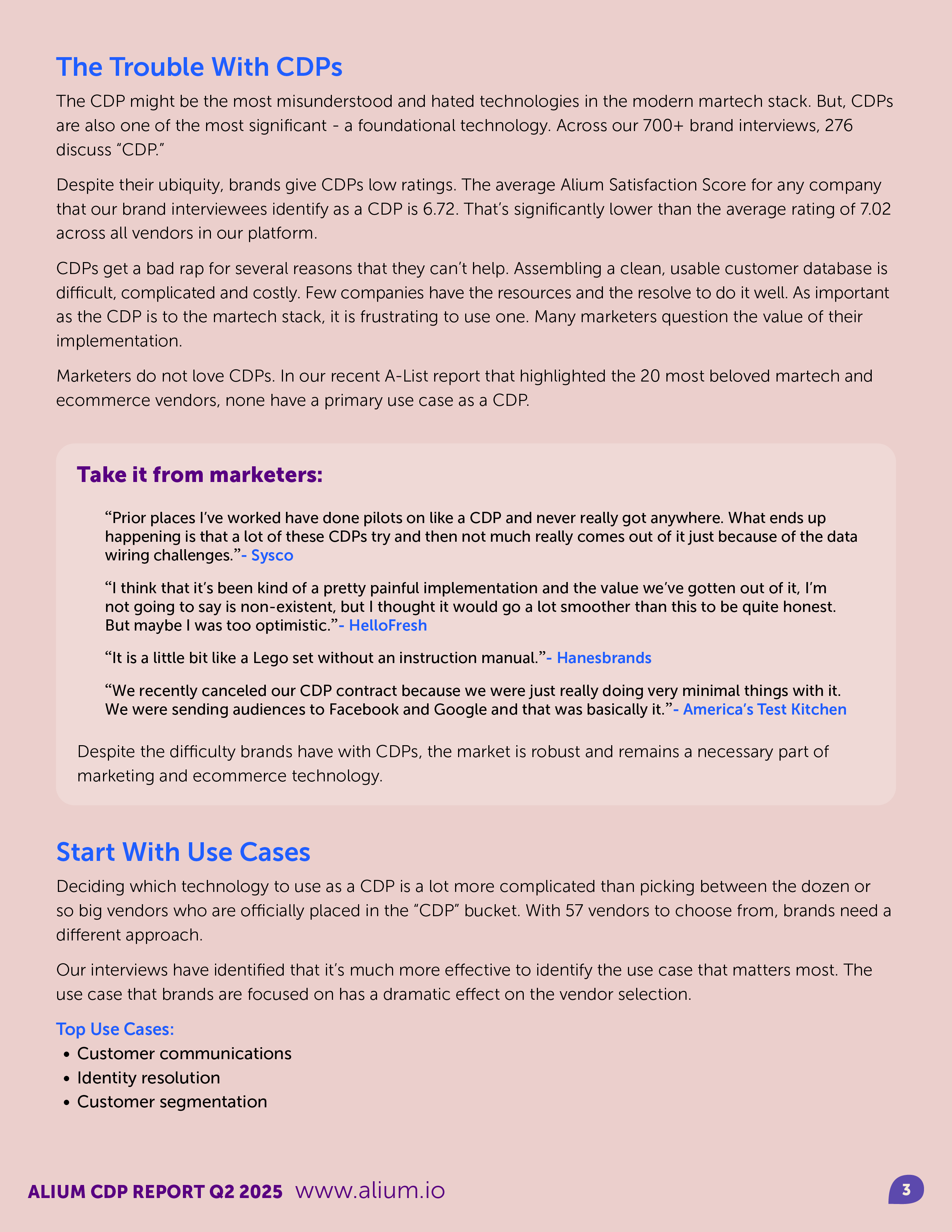 Alium Q2 2025 CDP Report